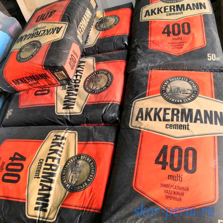 AKKERMANN 500-400 marka sement bor bepul yetkazib beramiz