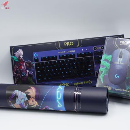 Набор Logitech League L/KDA Клавиатура G PRO,мышка G502,Наушники G733