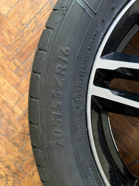 Диски Sayan r16 5x114.3 вместе с шинами Dunlop SP Sport MAXX 205/55r16