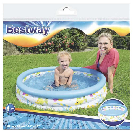 Бассейн надувной Bestway 51008 Океан 102х25 см