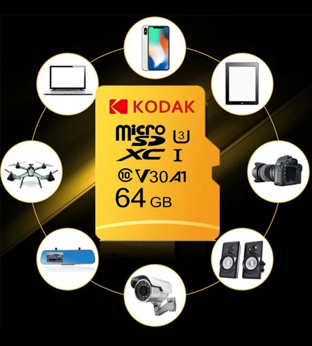 Micro SD - Samsung, SanDisk, Kodak (64GB) сотилади