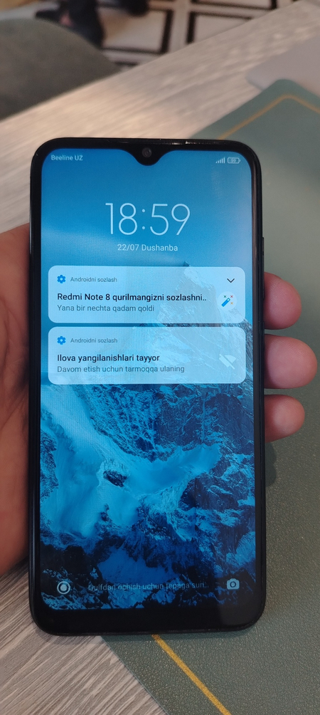Redmi note 8 xolati yaxshi o'zim ishlatgan