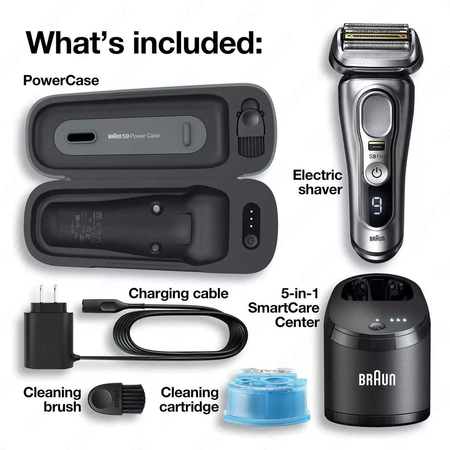 Электробритва Braun Series 9 Pro с чехлом PowerCase, 9477cc.