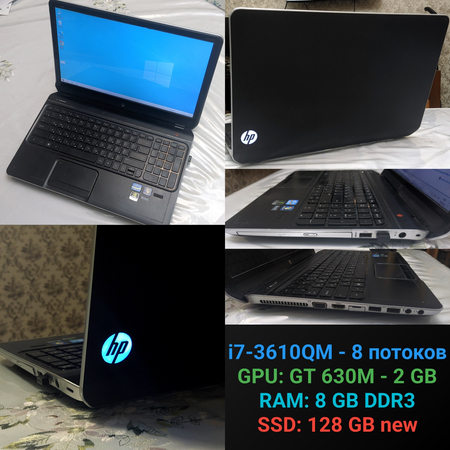 Временная скидка! Ноутбук HP Pavilion dv6 - i7-3610QM - 8/256гб+1тб