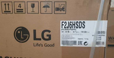 LG 7 кг Стиральная машина Inverter Direct drive motor + Steam