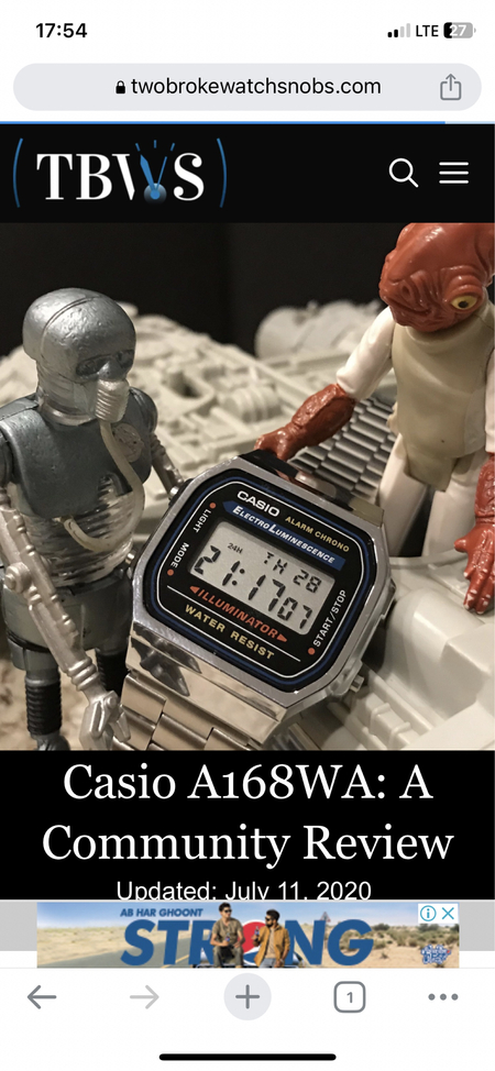 Model: Casio illuminator A 168