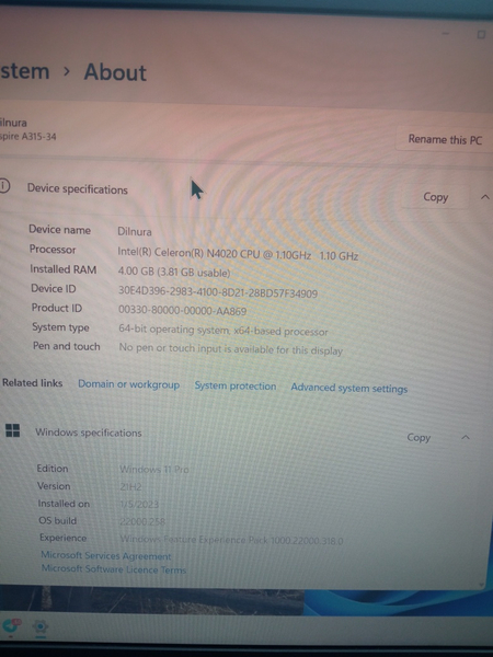 Acer notebook srochna sotiladi
