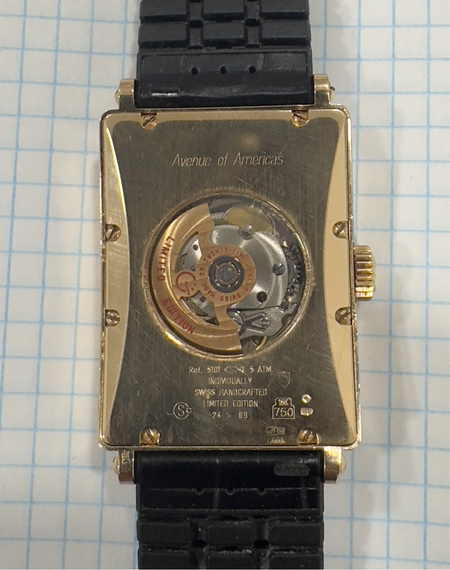 Gevril Avenue Of Americas 18k Rose Gold Mens часы золотые 750 проба