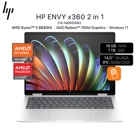 HP Envy x360 2-в-1 14-fa0023dx AMD Ryzen™ 7 8840HS 16/1TB 14.0\\\