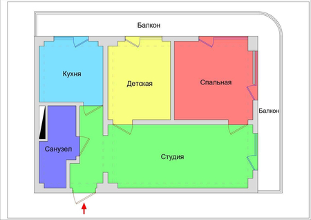 Хон Сарой продается 3ком ремонт Юнусабад (157993)