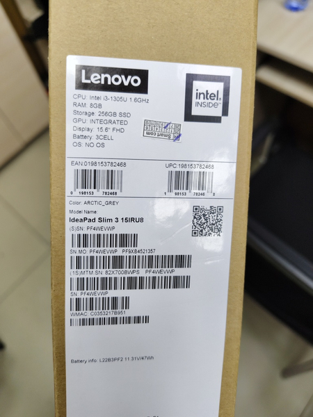 LENOVO ip SLIM 3 core i3-1305u