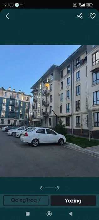 Полноценная двушка в Assalom Havo 2-й этаж евро 40м2!`