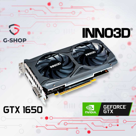 Игровая видеокарта NVIDIA INNO3D GeForce GTX 1650 TWIN X2 OC GDDR6