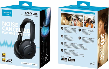 Беспроводные наушники ANKER Soundcore Space Q45 Global, черный
