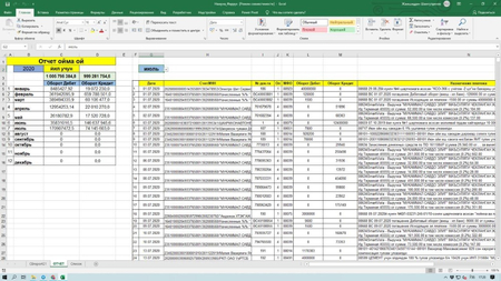 EXCEL дастурида хизмат кўрсатаман ва ЎРГАТАМАН.