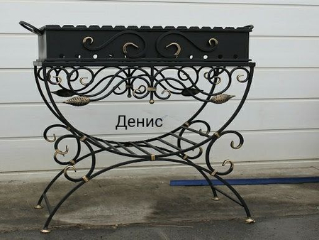 Мангал шашлычницу барбекю смокер гриль очаг казан художественная ковка