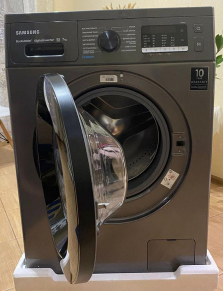 (7кг) SAMSUNG стиральная машина Eco bubble Digital Inverter + Steam