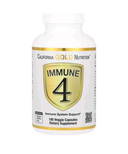 Immune 4, средство для укрепления иммунитета, 180 растительных капсул