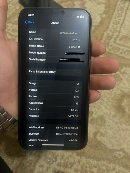 Iphone 11 kafolati bilan