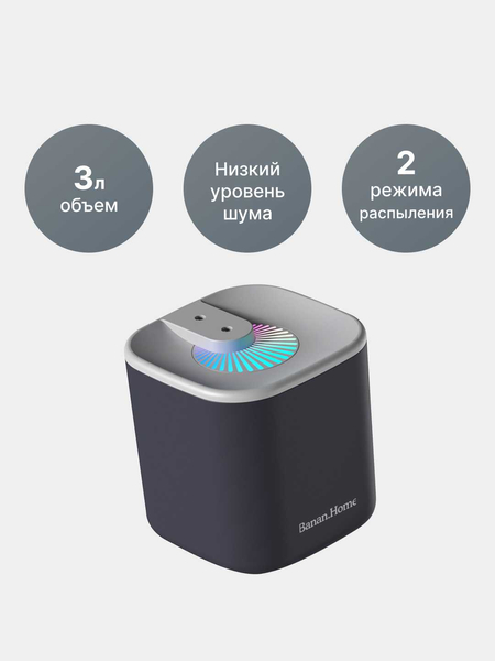 Увлажнитель воздуха 3л ультразвуковой с подсветкой. Оптом от 20 шт
