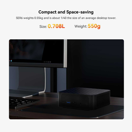 МиниПк MiniPC Beelink SER6 Pro AMD Ryzen 9 6900HX 16/500Gb