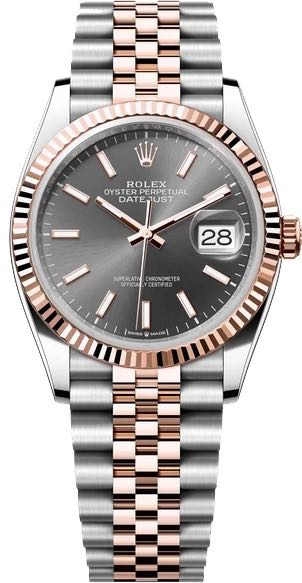 NEW Rolex Datejust 36mm Steel and Everose Gold 126231