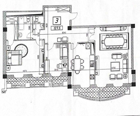 V3353 Ул. Нукуская Глинка НОВОСТРОЙКА ЖК Яккасарай 3/7/9 120м2 коробка