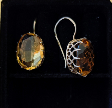 Серебряные серьги. СССР
