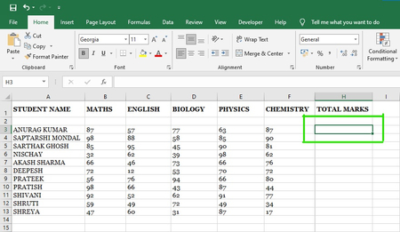 Excel дастурида жадвал ва хисоботлар