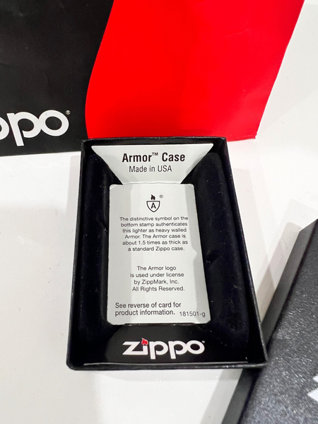 зажигалка Zippo 28186 Armor Engine Turn Star Ebony