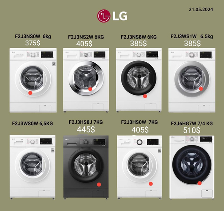 Стиральная машина LG F2J3NS0W (6кг)