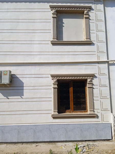 Travertin fasad decor