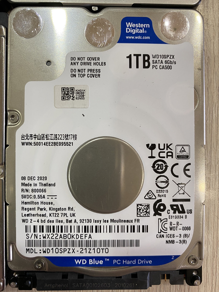 Жесткие диски 1TB 1000-GB 2.5” ноутбучные