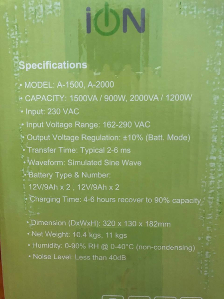 ИБП/UPS iON A-1500