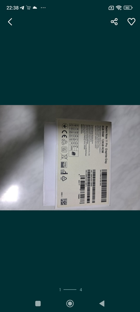 Redmi not 11pro 8 128
