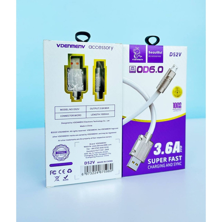 Denmen Usb kabel(Type-c, micro, Lighting)