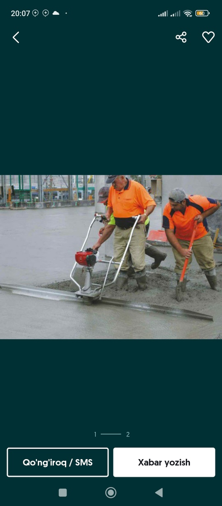 Karmiks beton quyish xizmati