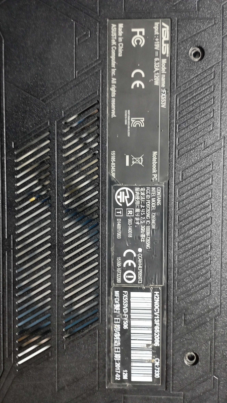 Asus FX553V на запчасти