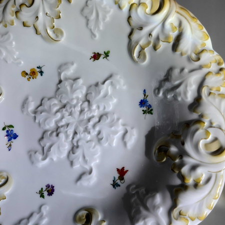 Meissen тарелка 27см ажурная состояние ЛЮКС блюдо