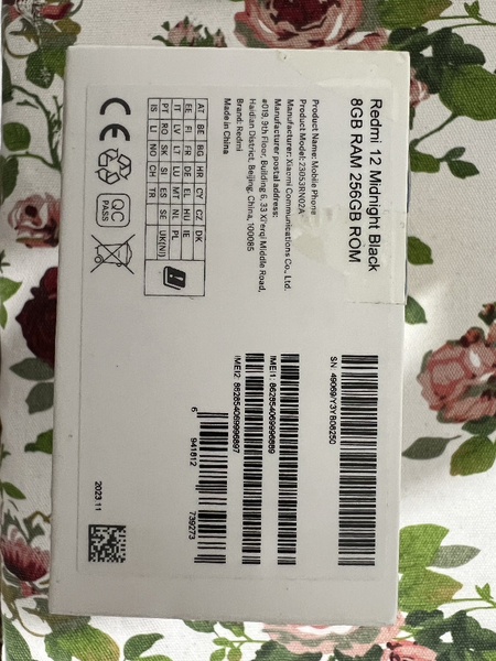 Remdi 12 8+4/256 GB как новый