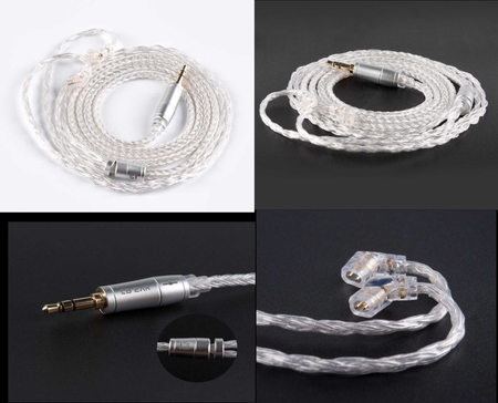 Новые KBEAR 16, KBEAR 24 Silver Plated Cable 3.5 мм QDC connector