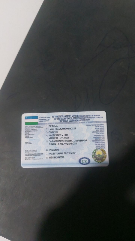 MAN CLA sotiladi xolati ideal darajada