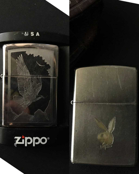 Две оригинальные зажигалки Zippo