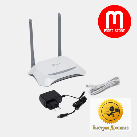 Wi-Fi Роутер TP-Link, TL-WR840N, оптика, 2 антенны (Tezkor Dostavka)