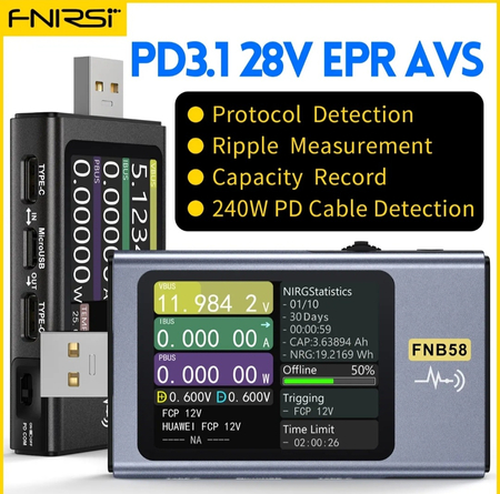 Продам USB Тестер FNIRSI  FNB58