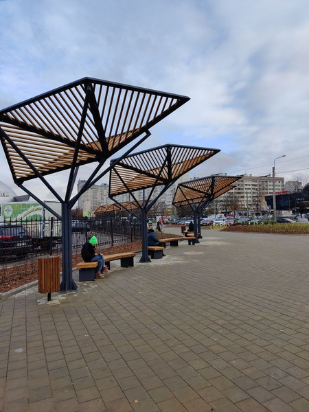 Landshaft arxitekturasi modern dizayn навес