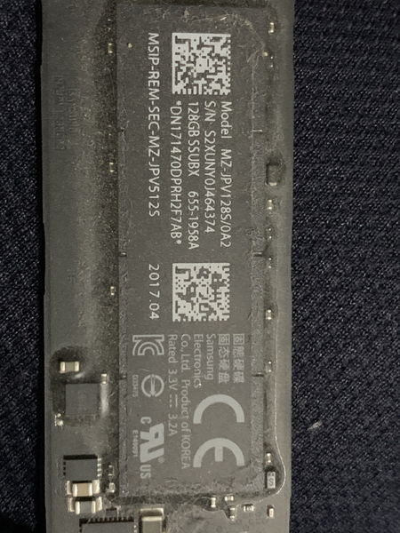 SSD 128 Gb for Macbook Air Early 2015 A1466