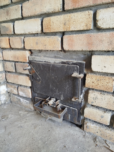 Банная печь на газе и дровах
