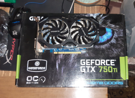 Видеокарта Gigabite GeForce GTX 750 Ti - 2 Гб.