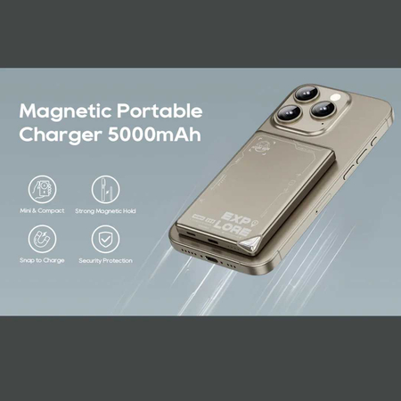 Бесплатная Доставка. Внешний аккумулятор Wiwu Magnetic Wi-P019